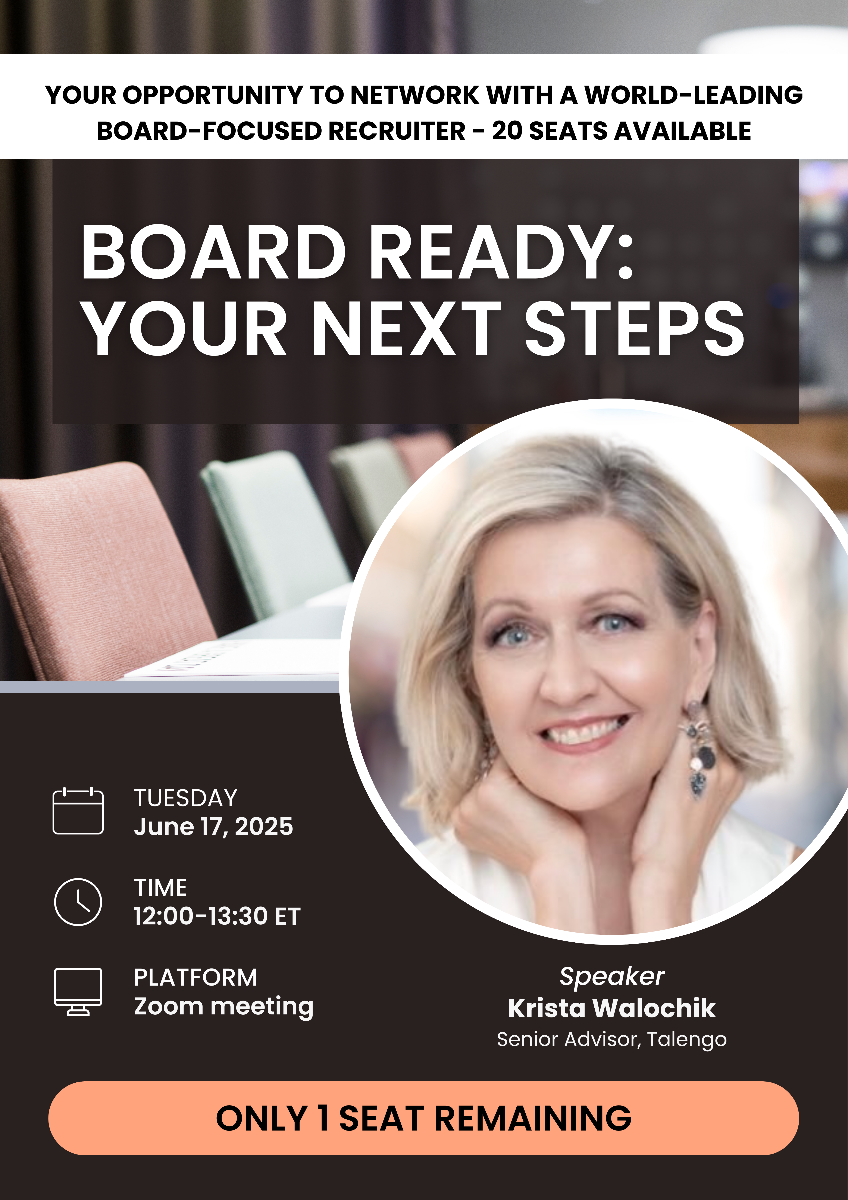 Board Ready: Your Next Steps