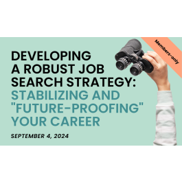 Developing a Robust Job Search Strategy: Stabilizing and "Future ...