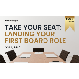 Take Your Seat: Landing Your First Board Role