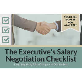 The Executive's Salary Negotiation Checklist